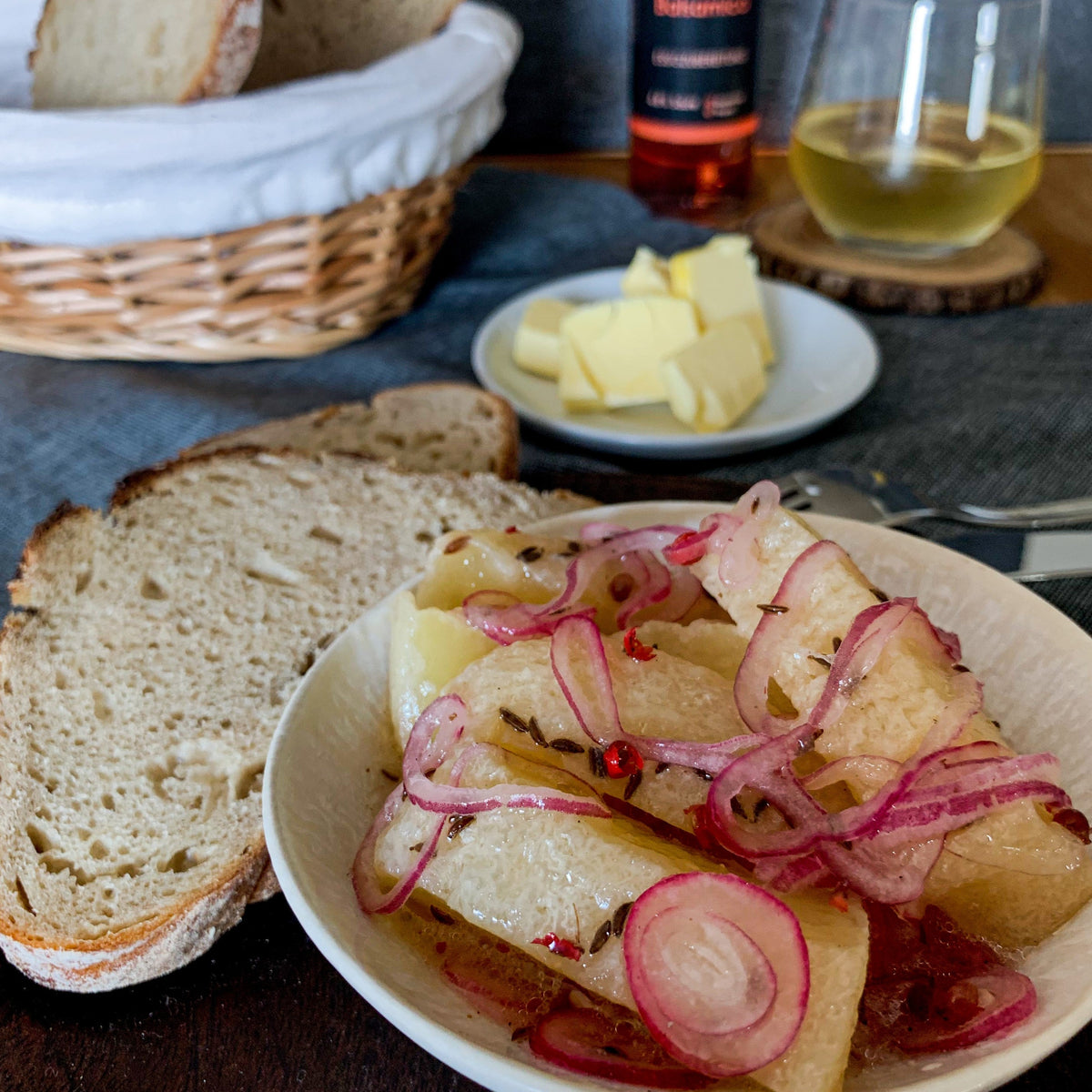 Typisch hessisch - Handkäs mit Rosé Balsamico